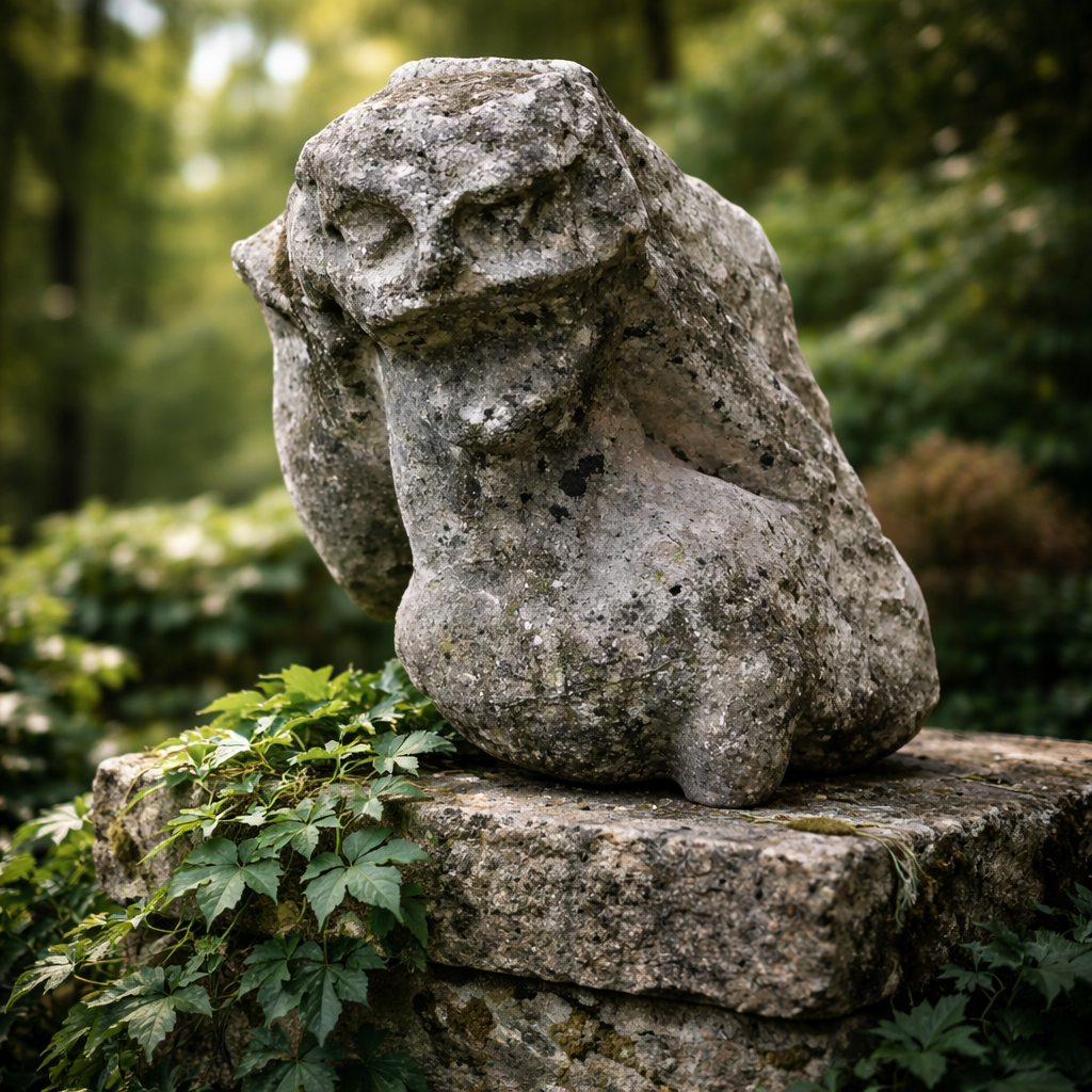 English Medieval Carved Stone Grotesque – 13th–15th Century Fragment ...