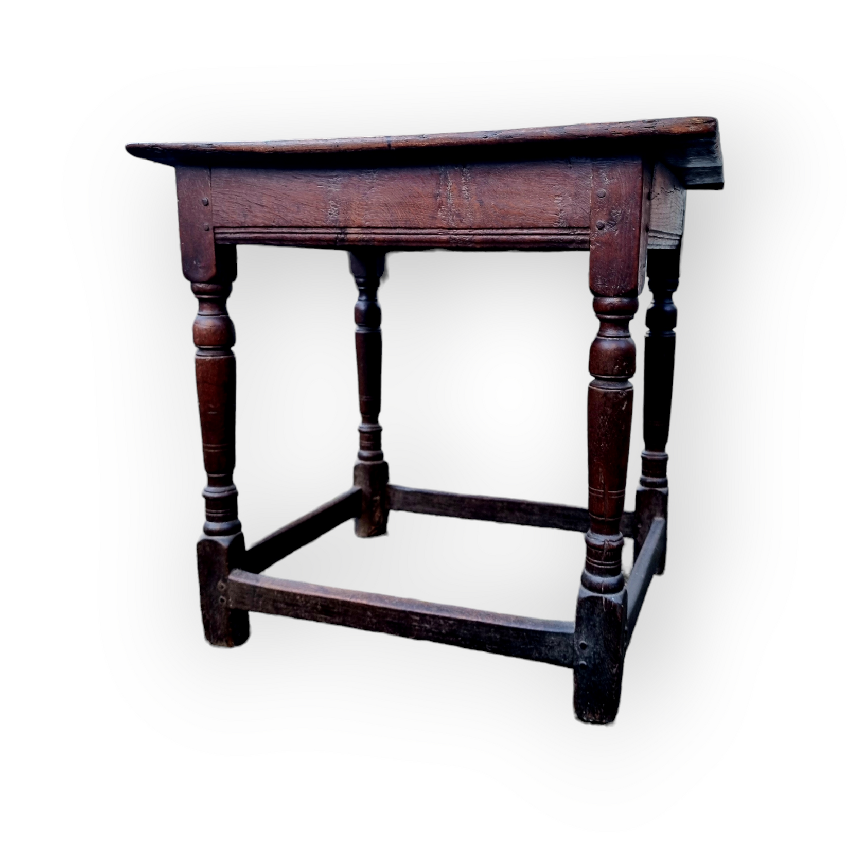 Late 16th Century English Antique Oak Tavern Table in Original Conditi ...