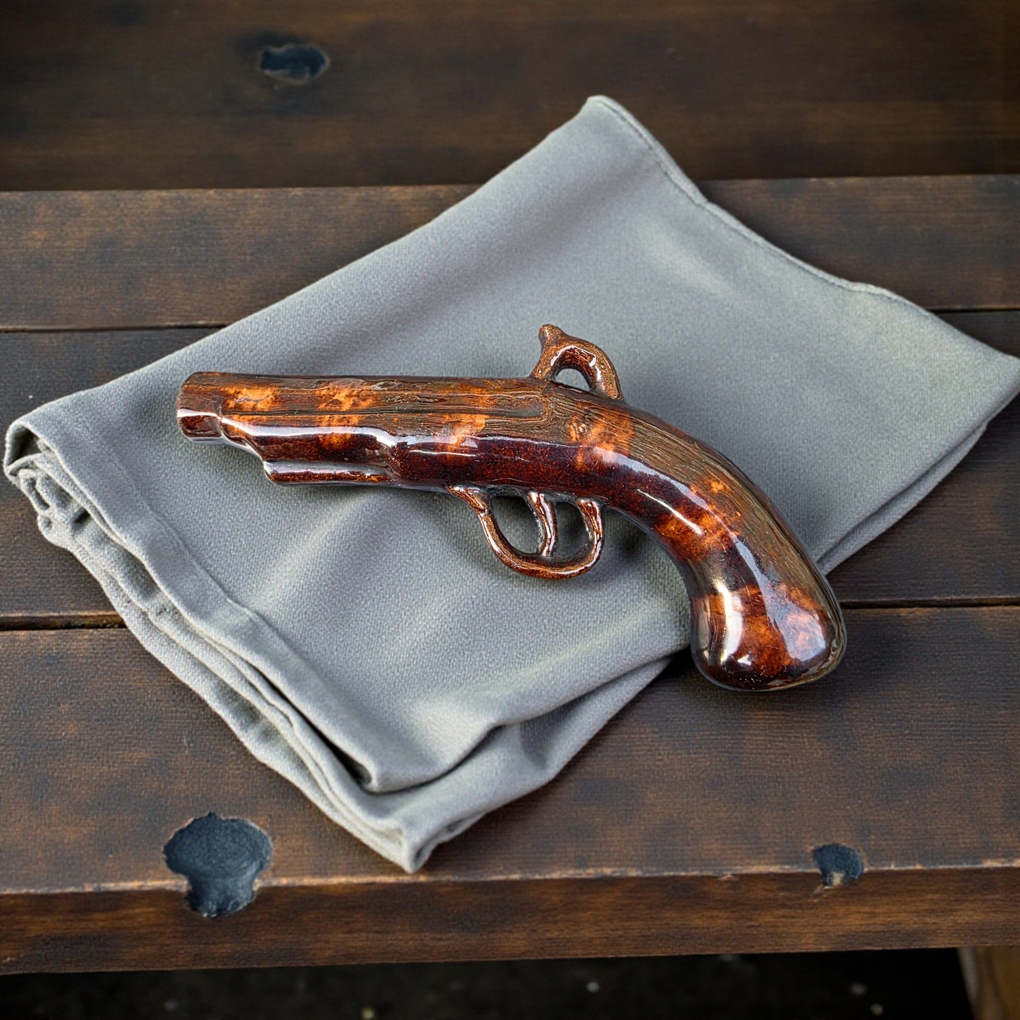 19th‑Century Pistol‑Form Alcohol Flask – Victorian Novelty Flask – Holt ...