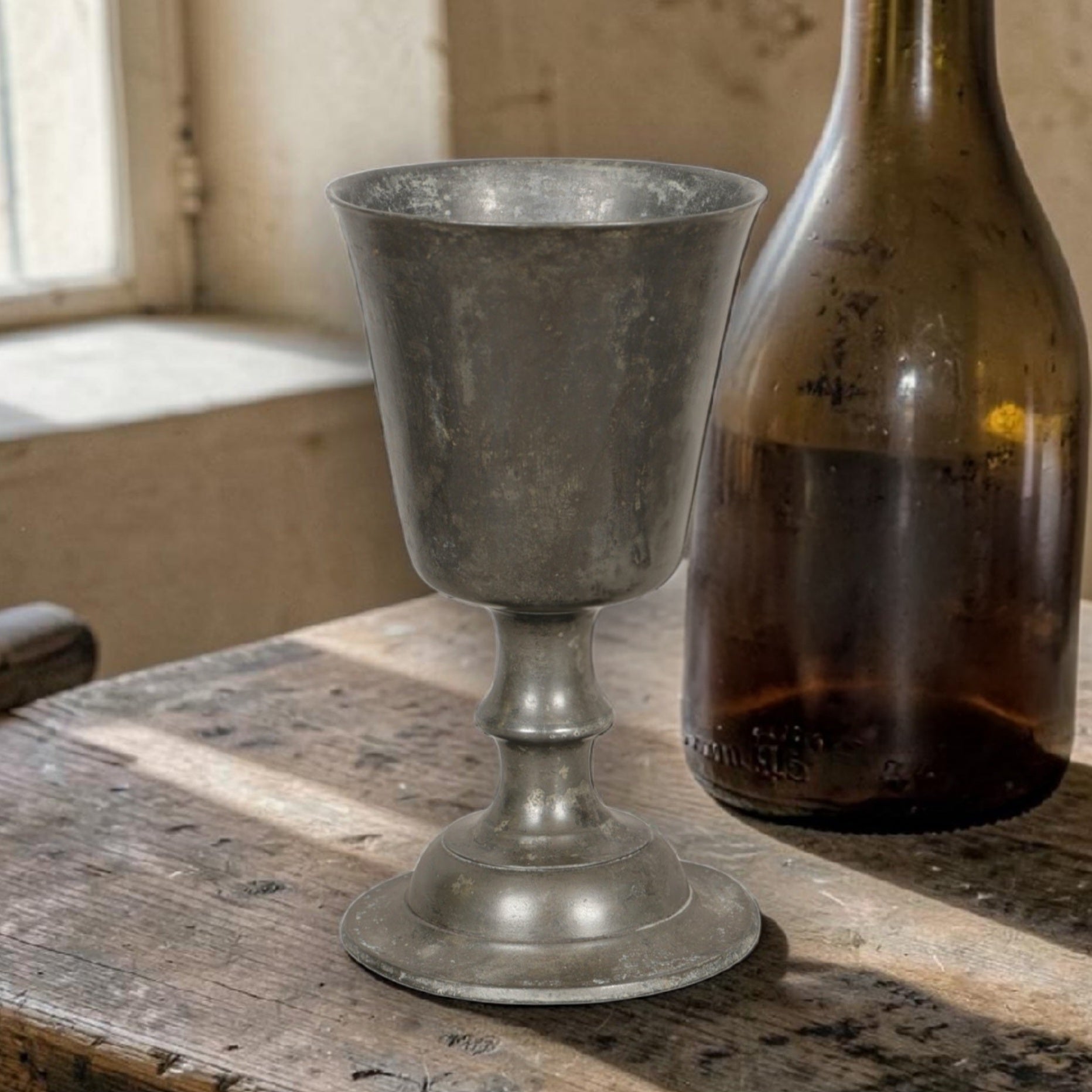 18th-Century English Antique Pewter Chalice – Holt Antiques at ...